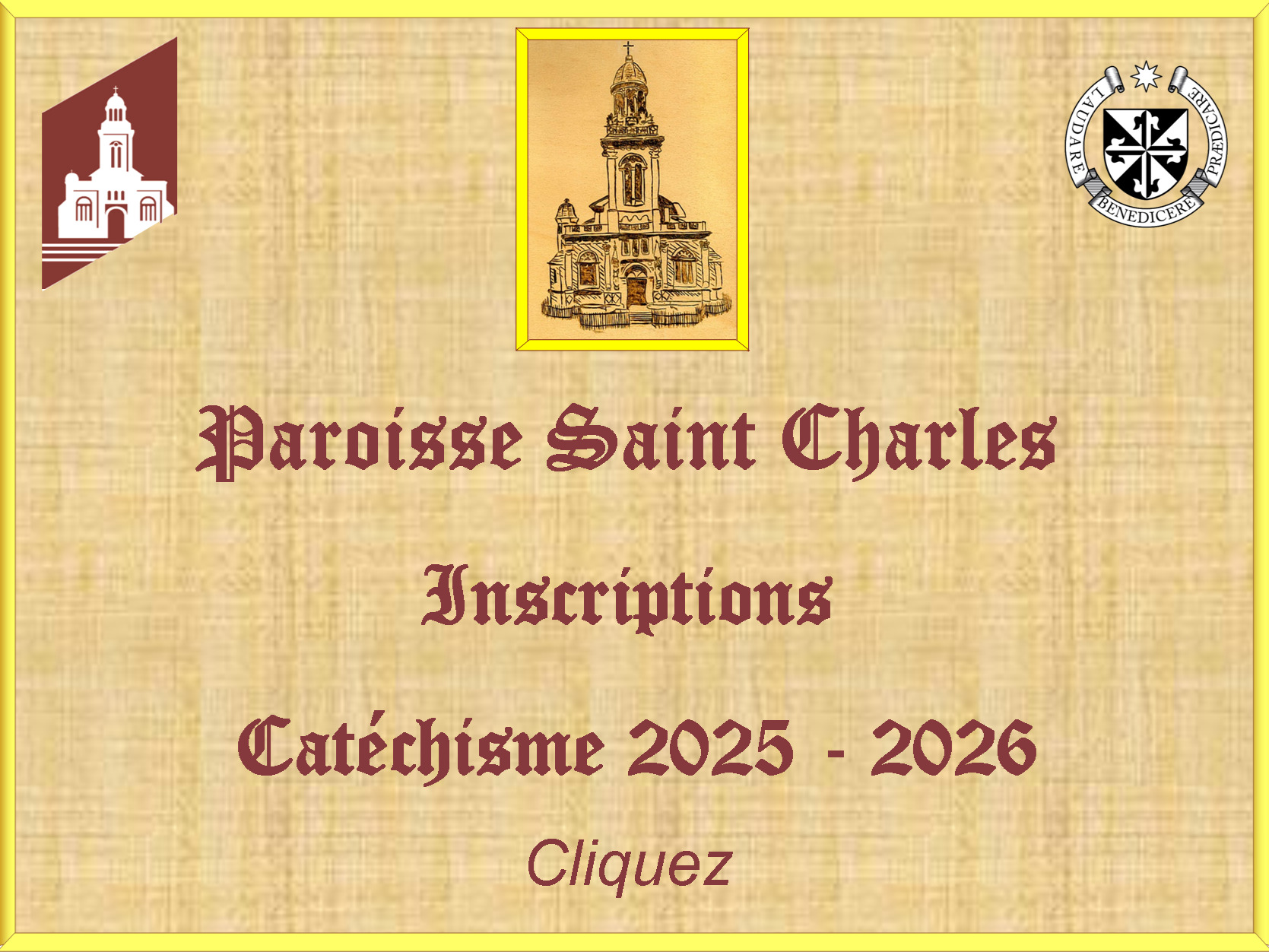 Inscription à la Catéchèse 2025 - 2026 - Diocèse de Monaco